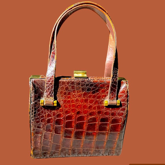 Bass | Bags | Vintage Bass Crocodile Handbagclutch | Poshmark